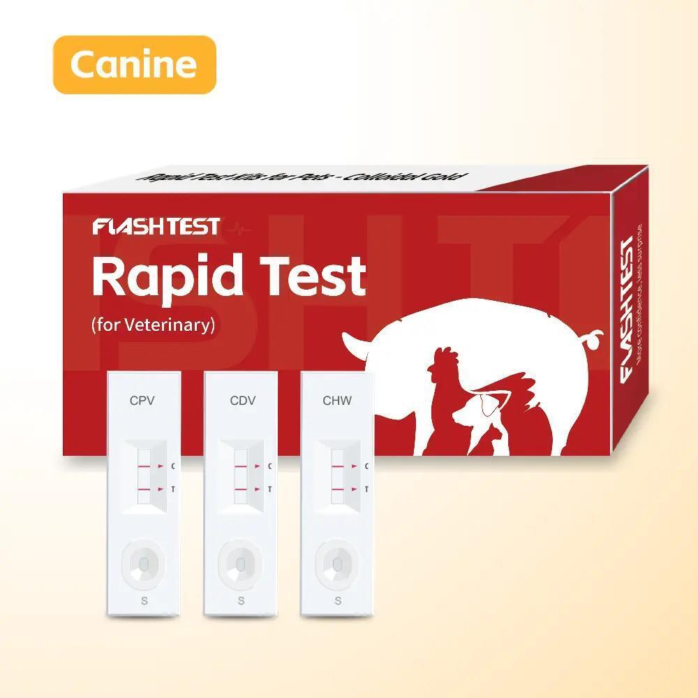 Canine Heartworm Ag (CHW Ag) Rapid Test Kit: FLASHTEST